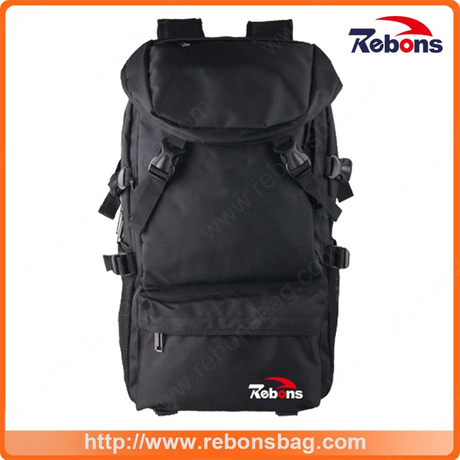 All Black Hiking Backpack Travel Backpack with Big Capability